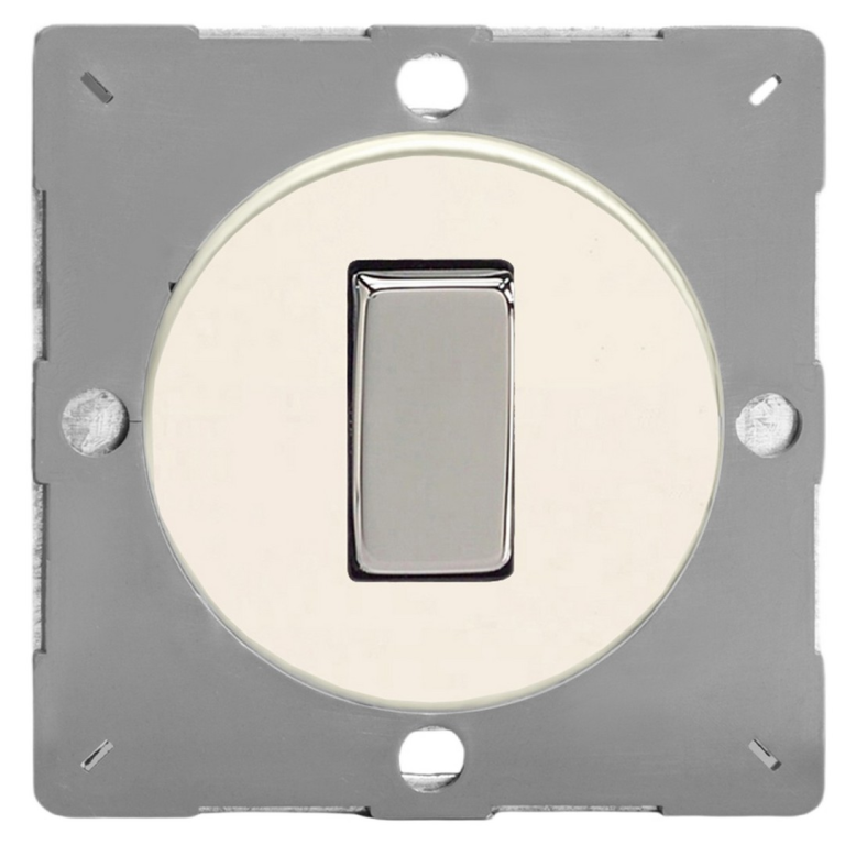 Varilight European VariGrid Matt White 1 Gang 10A 1 or 2 Way Rocker ...