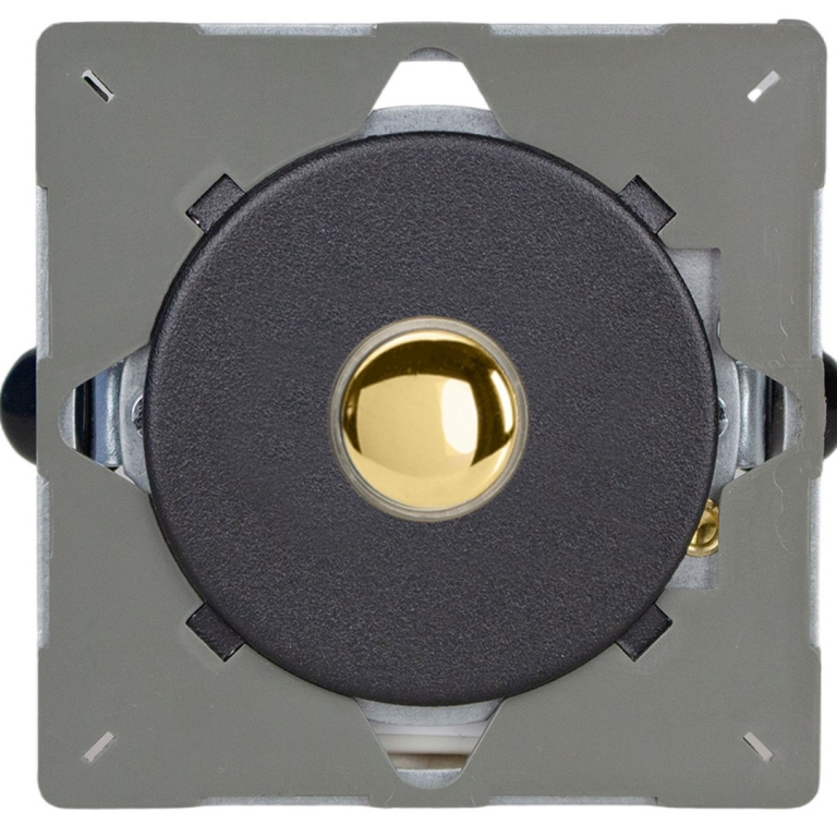 Varilight European VariGrid Matt Black 1 Gang 6A 1 Way Push-to-Make ...