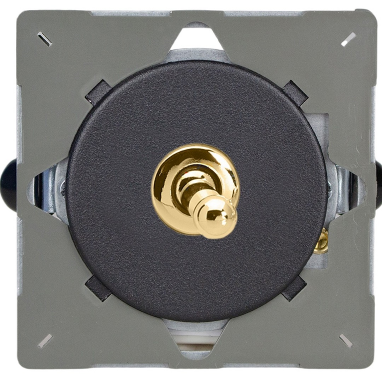 Varilight European VariGrid Matt Black 1 Gang 10A Intermediate Toggle ...