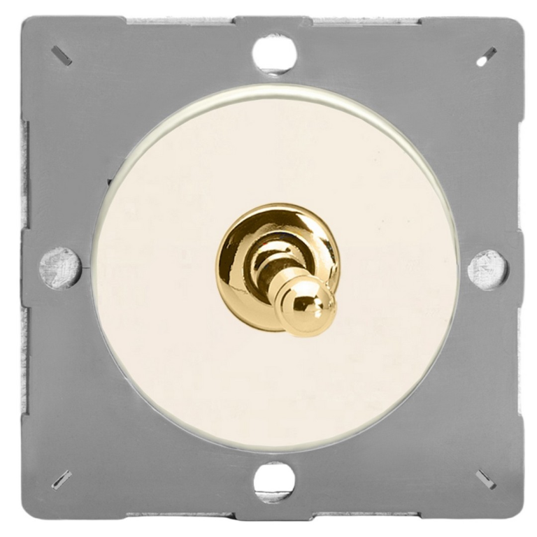 Varilight European VariGrid Matt White 1 Gang 10A Intermediate Toggle ...