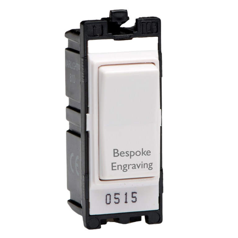 Varilight PowerGrid White 10A 2 Way and Off Retractive Switch Module ...