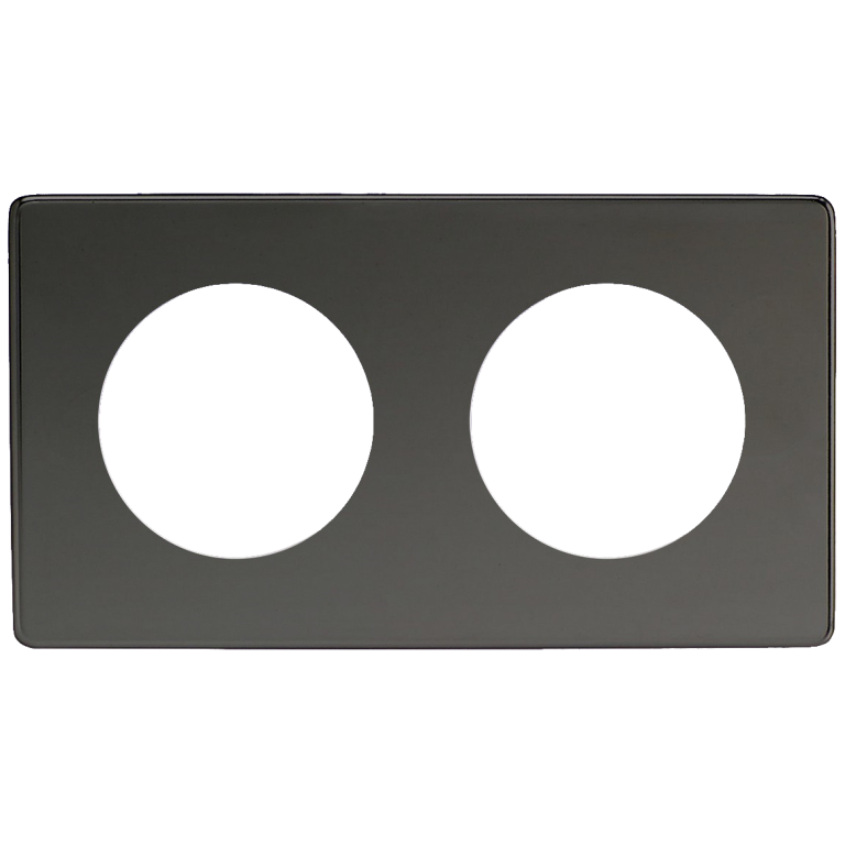 Varilight European VariGrid Iridium 2 Gang Faceplate | UKES