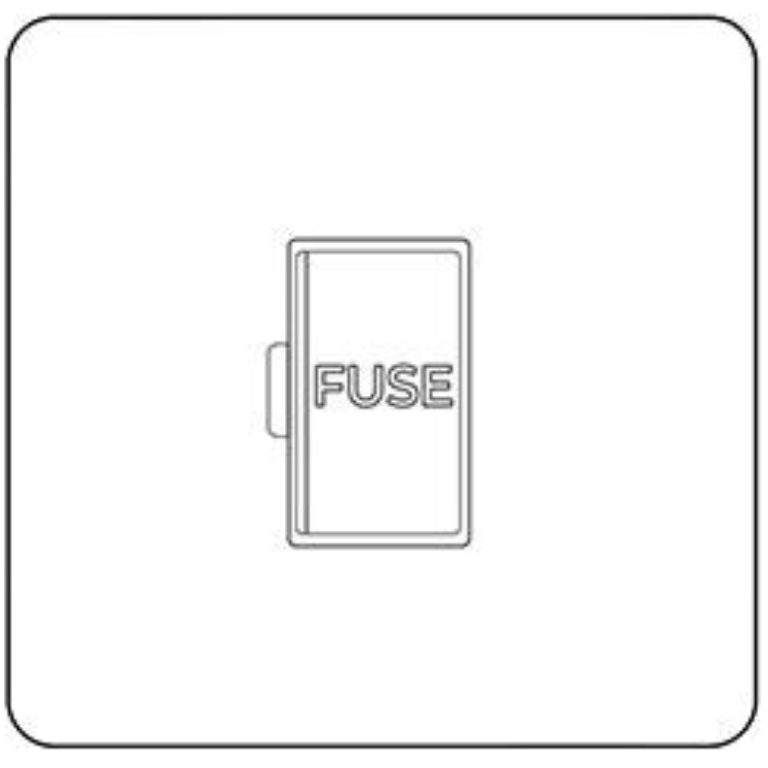 Heritage Brass Unswitched Fuse Spur (White) | UKES