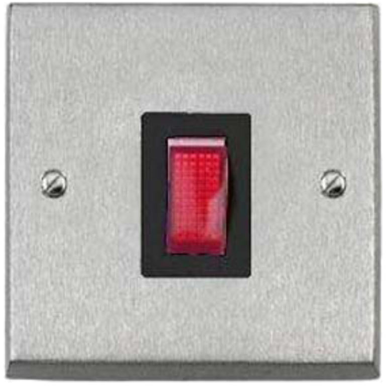 Heritage Brass 20A Double Pole - Neon Rocker | UKES