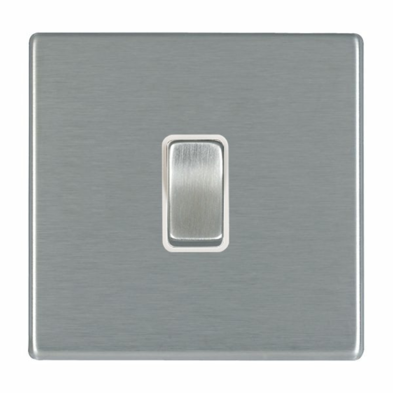 Hamilton Hartland CFX Satin Steel Effect 1 Gang 20AX Intermediate ...