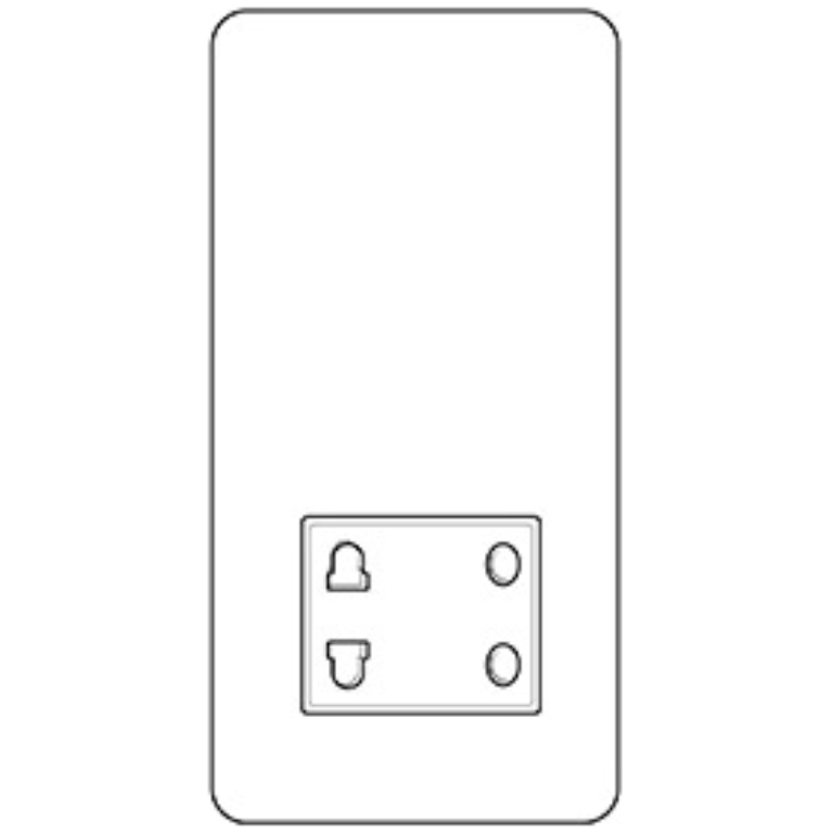 Heritage Brass Bauhaus Satin Nickel Shaver Socket Dual Voltage | UKES