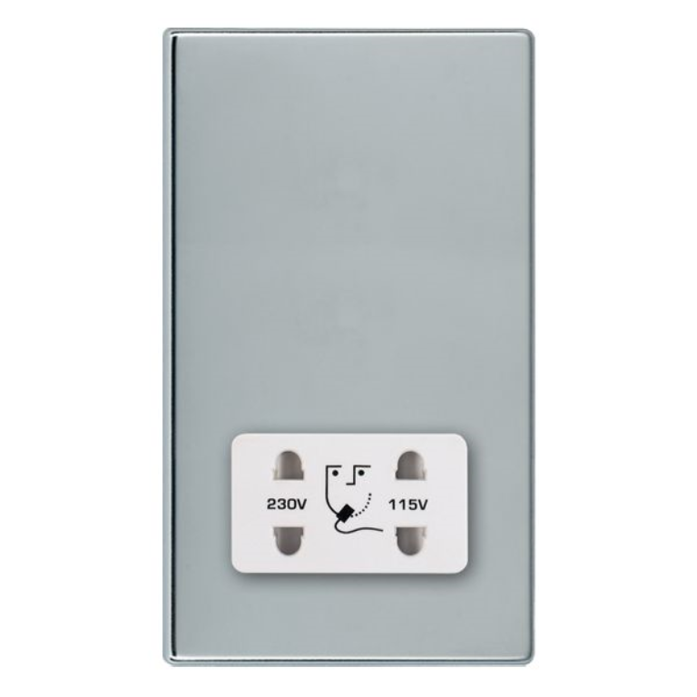 Hamilton Hartland CFX Bright Chrome Dual Voltage Shaver Socket with ...