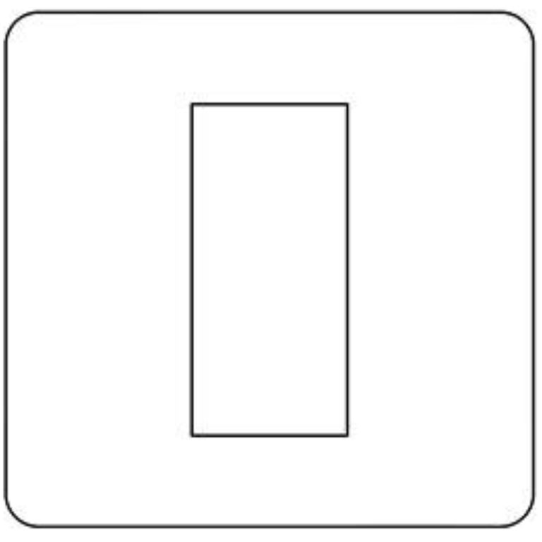 Heritage Brass 1 Gang Module Plate White Collar | UKES