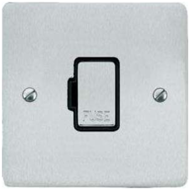 Heritage Brass Elite Flat Plate Satin Chrome 13A Unswitched Fused Spur ...