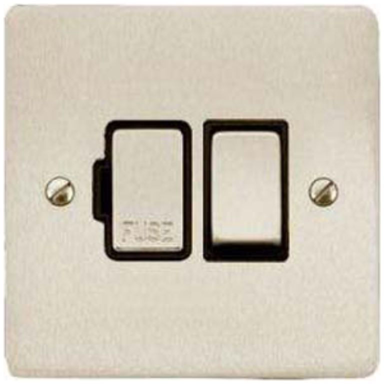 Heritage Brass Elite Flat Plate Satin Nickel 13A Switched Fused Spur | UKES