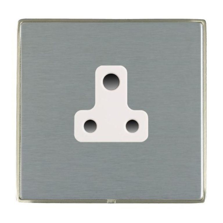 Hamilton Linea-Duo CFX Satin Nickel Frame/Satin Steel Plate 1 Gang 5A ...