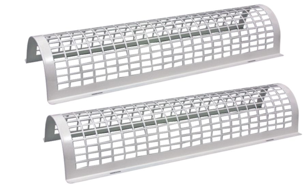 deXpro White Steel Pressed 3F Tubular Heater Guard | UKES