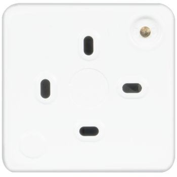 Click Metal Clad Pro Polar White 13A Fused Key Switched Connection Unit ...