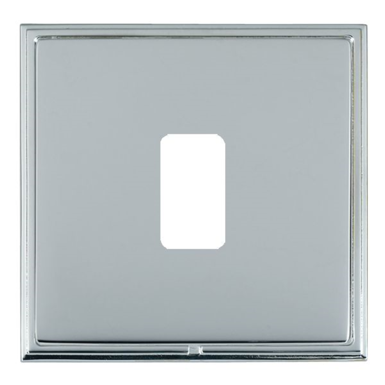 Hamilton Linea-Scala CFX Bright Chrome Frame/Bright Steel Plate 1 Gang ...