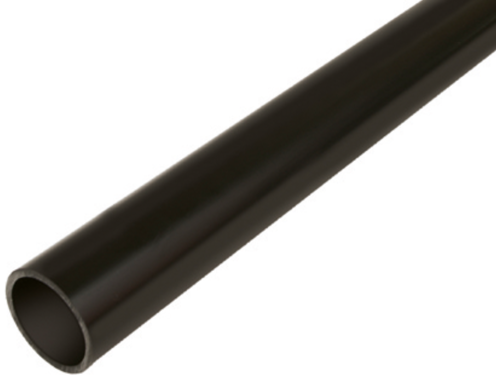 Univolt 25mm Black PVC Conduit 3 Metre Length | UKES