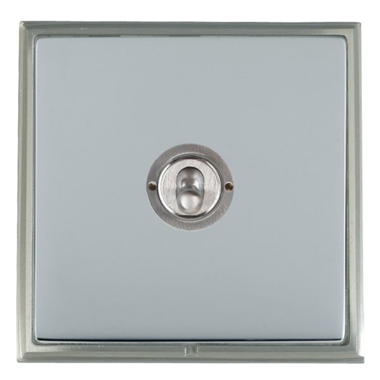 Hamilton Linea-Scala CFX Satin Nickel Frame/Bright Steel Plate 1 Gang ...