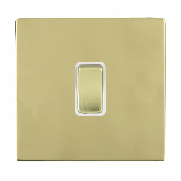 Hamilton Sheer CFX Polished Brass 1 Gang 20AX 2 Way Switch with ...
