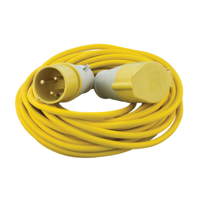 CED 14 Metre 16Amp 110V Cable 2.5mm Arctic Yellow | UKES