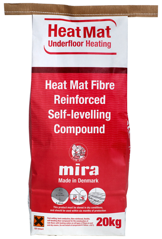 Heat Mat Mira Thermoplan 20kg Fibre Reinforced Self-Levelling Compound ...