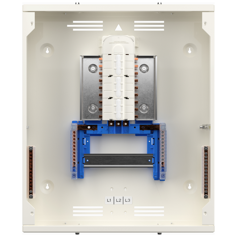 Hager 125amp Triple Pole and Neutral 6 Way 3 Phase Consumer Unit | UKES