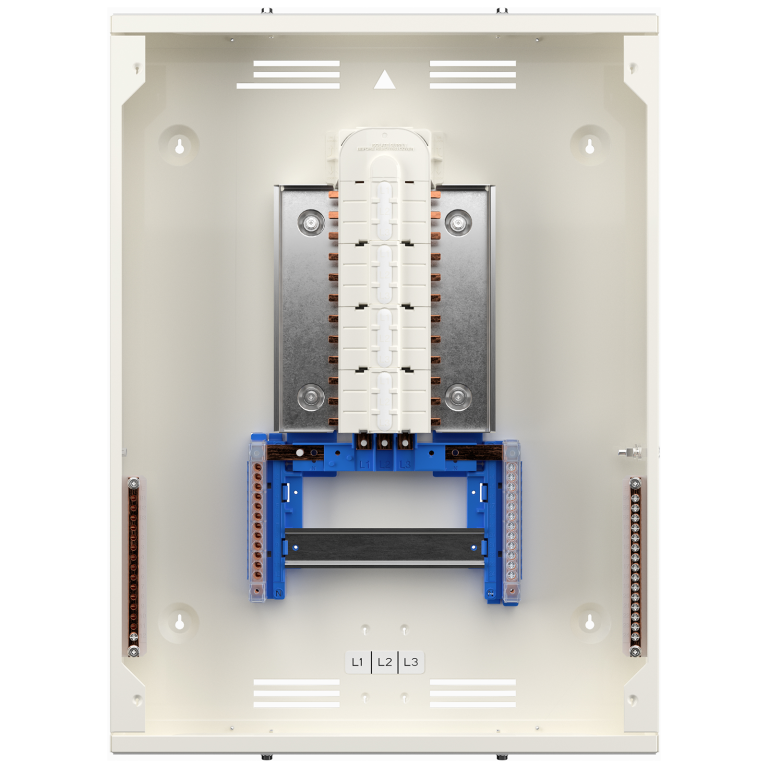 Hager 125amp Triple Pole and Neutral 8 Way 3 Phase Consumer Unit | UKES