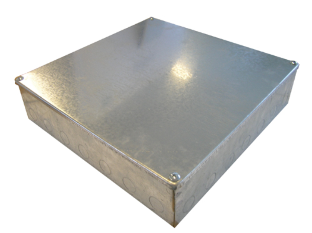 Norslo Adaptable box with knockout Galv 12x12x3 inch | UKES