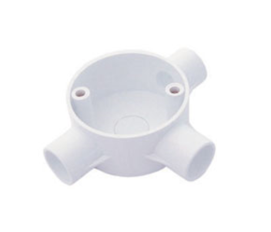 Norslo PVC Tee box White 25mm | UKES