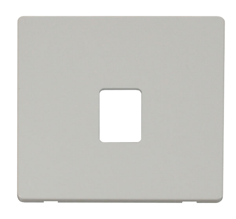 Click Definity Polar White 1 Gang RJ11 Irish/US Telephone Socket Cover ...