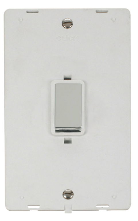 Click Definity Polar White 45A Vertical Double Pole Ingot Switch Insert ...