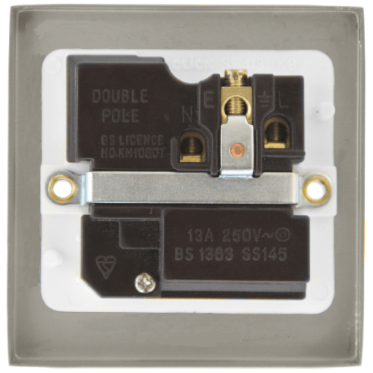 Click Deco Victorian Antique Brass 1 Gang 13A Double Pole Ingot ...