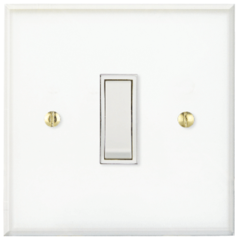 Focus SB Prism P10.1W 1 gang 20 amp 2 way plastic plastic rocker switch ...