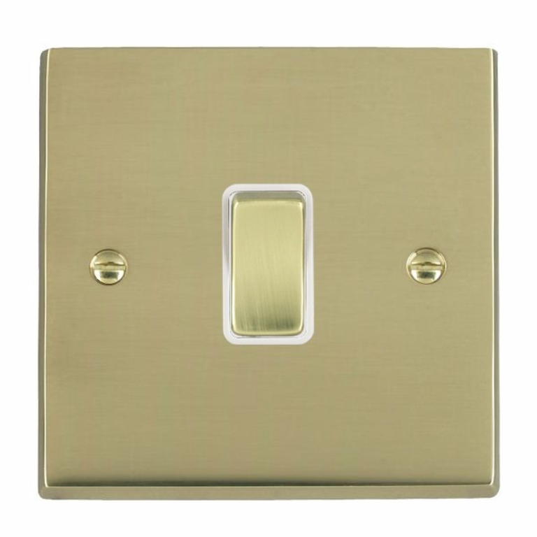 Hamilton Cheriton Victorian Polished Brass 1 Gang 10AX Push To Make ...