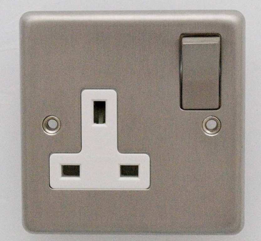 Eurolite Stainless Steel Satin Stainless 1 Gang 13amp DP Switched ...