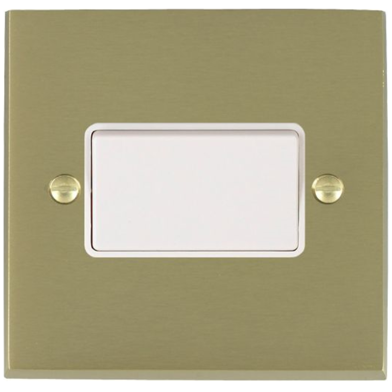 Hamilton Cheriton Victorian Satin Brass 1 Gang 10A Triple Pole Switch ...