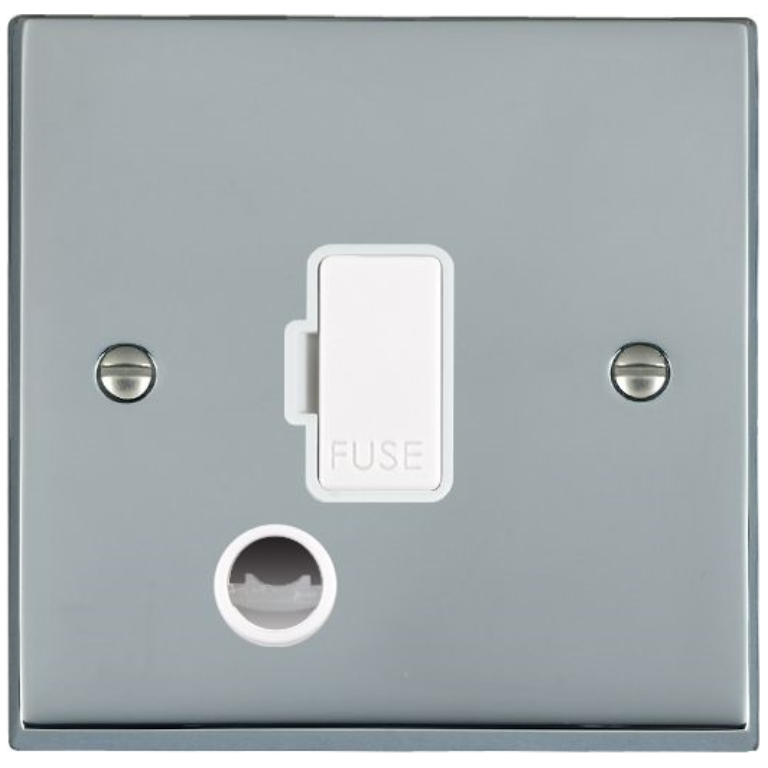 Hamilton Cheriton Victorian Bright Chrome 13A Unswitched Fused Spur and ...