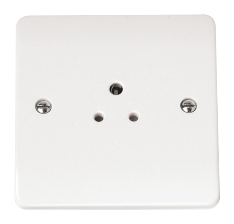 Click Mode Single 2amp White PVC Round Pin Socket | UKES