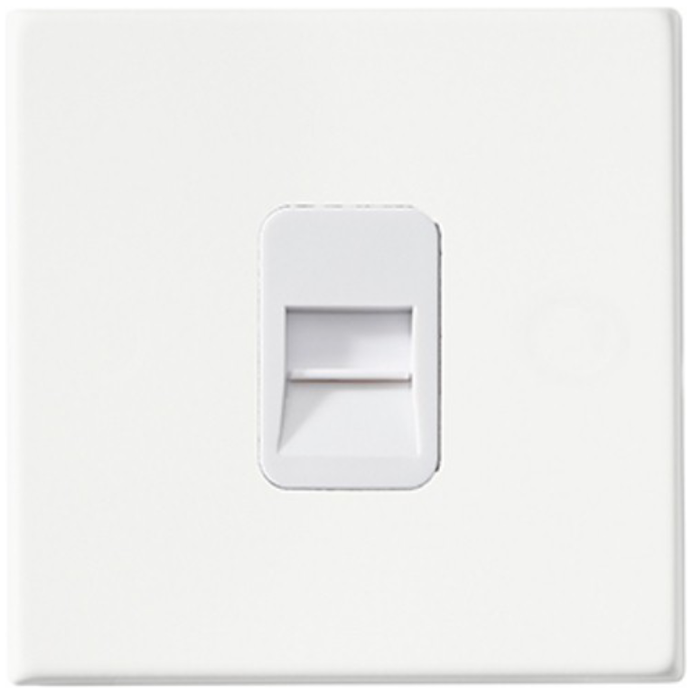 Hamilton Hartland CFX Primed White 1 Gang Telephone Master Socket with White Insert | UKES