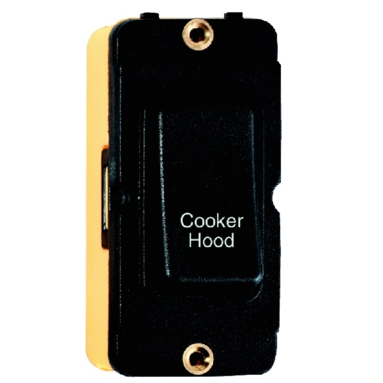 Hamilton GRID-IT 20AX Double Pole Cooker Hood Switch Module with Black ...