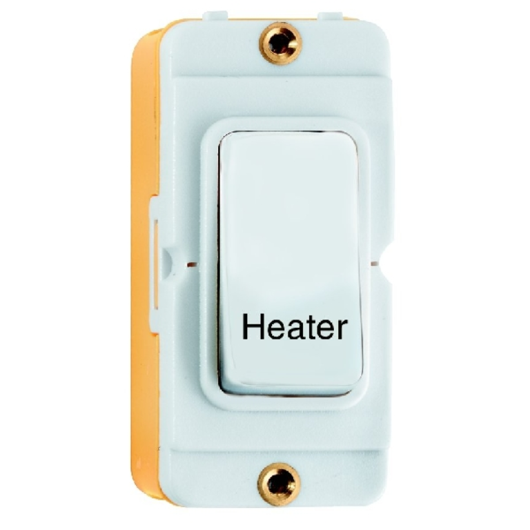 Hamilton GRID-IT 20AX Double Pole Heater Switch Module with White ...