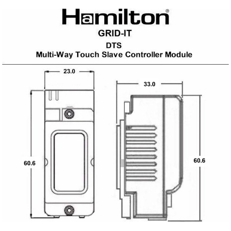 Hamilton GRID-IT Multi-Way Touch Slave Controller Module with Satin ...