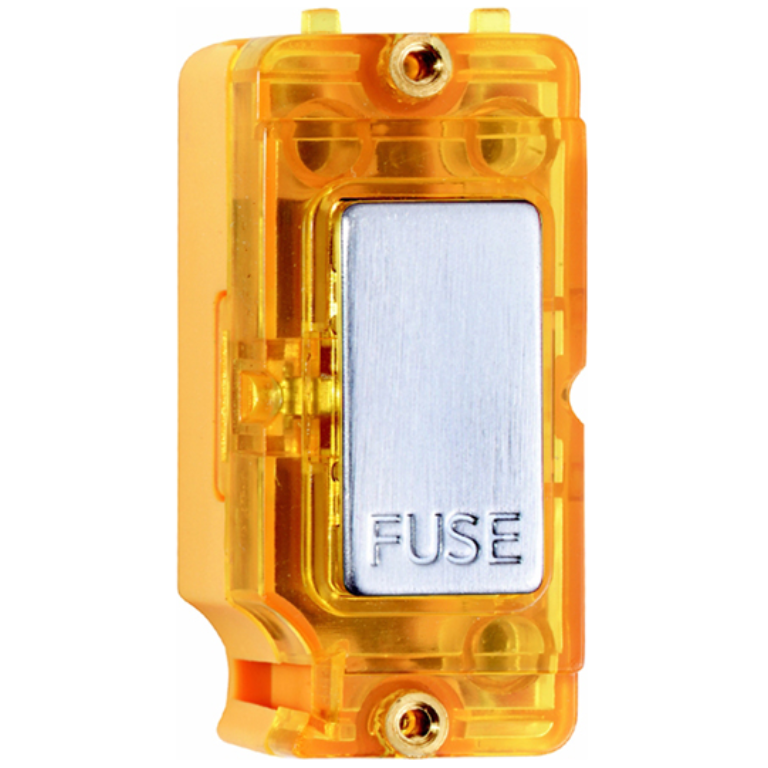 Hamilton GRID-IT 13A Fuse Module with Satin Chrome Insert and Amber ...