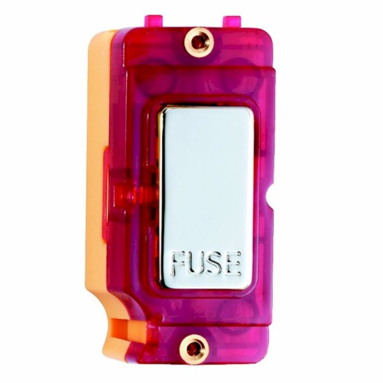 Hamilton GRID-IT 13A Fuse Module with Bright Chrome Insert and Red Neon ...