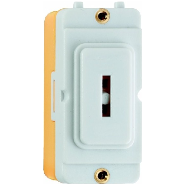 Hamilton GRID-IT 20AX Double Pole Key Switch Module with White Insert ...