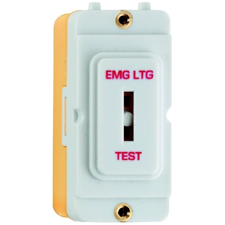 Hamilton GRID-IT 20AX 2 Way Key Switch Module Marked EMG LTG TEST with ...
