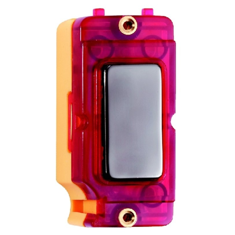 Hamilton GRID-IT Neon Halo Module with Black Nickel Insert and Red Neon ...