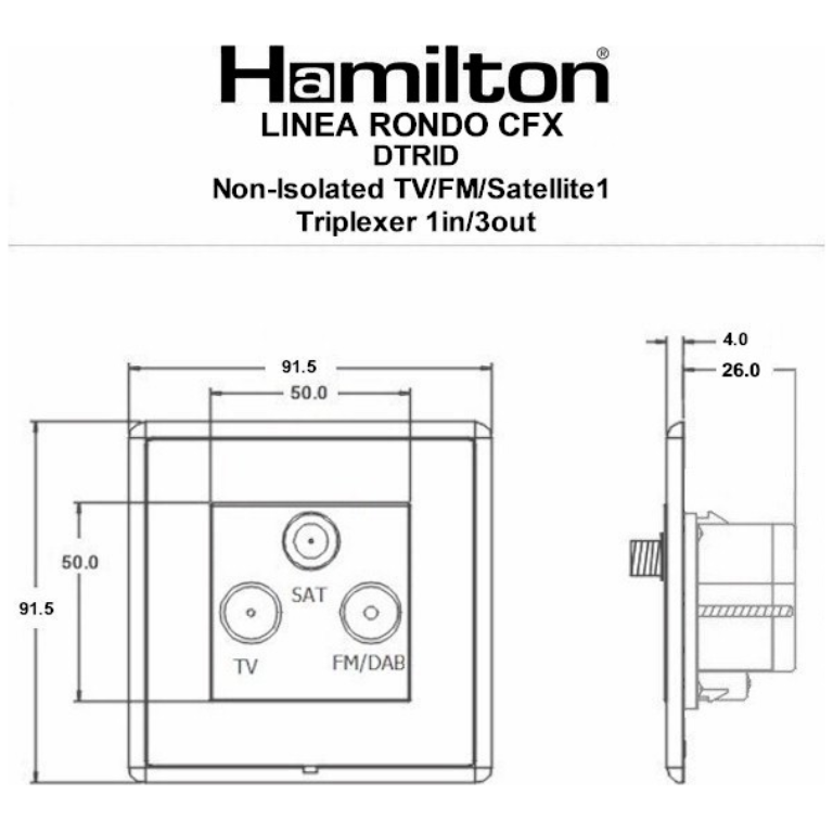Hamilton Linea-Rondo CFX Copper Bronze Frame/Copper Bronze Plate Non ...