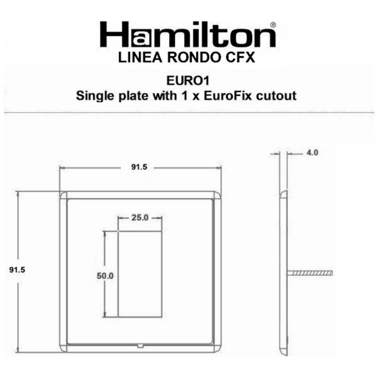 Hamilton Linea-Rondo CFX Bright Chrome Frame/Black Nickel Plate 1 ...