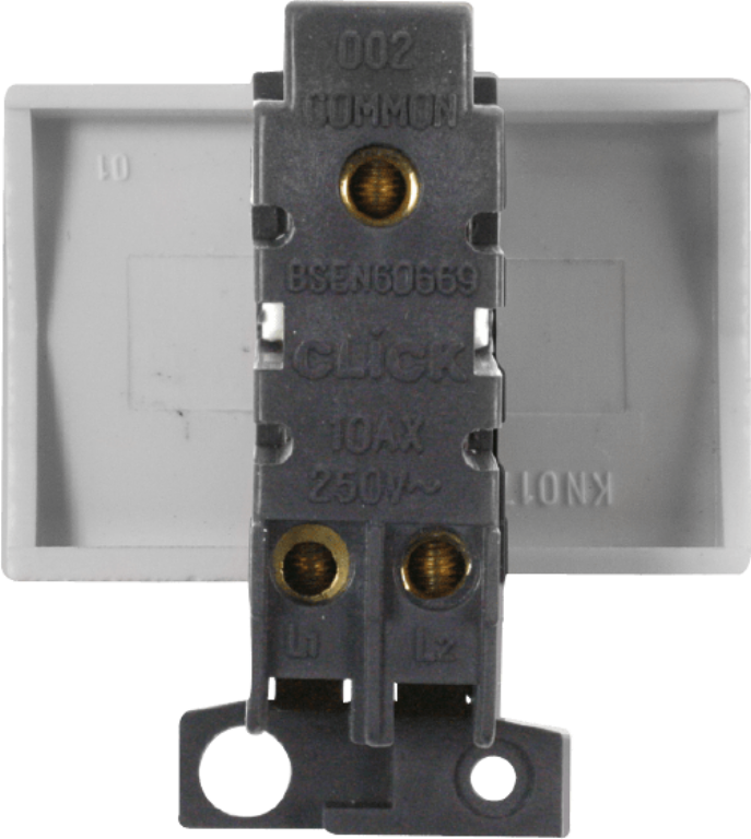 Click MiniGrid Stainless Steel 2 Way 10AX Ingot Paddle Switch Module | UKES