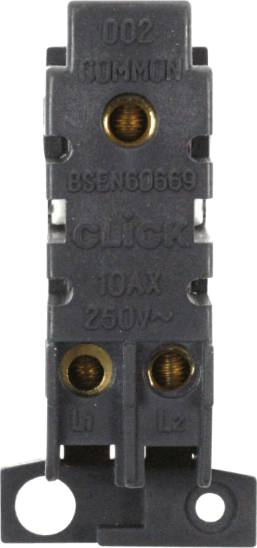 Click MiniGrid Black 2 Way 10AX Retractive Switch Module | UKES