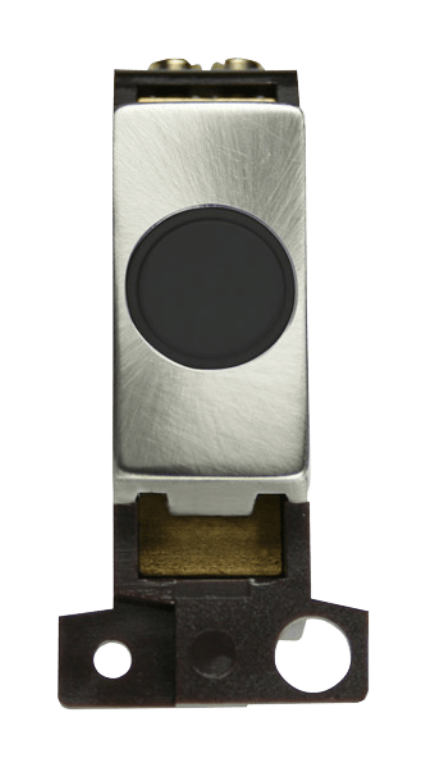 Click MiniGrid Brushed Stainless 20A Ingot Flex Outlet Module with ...